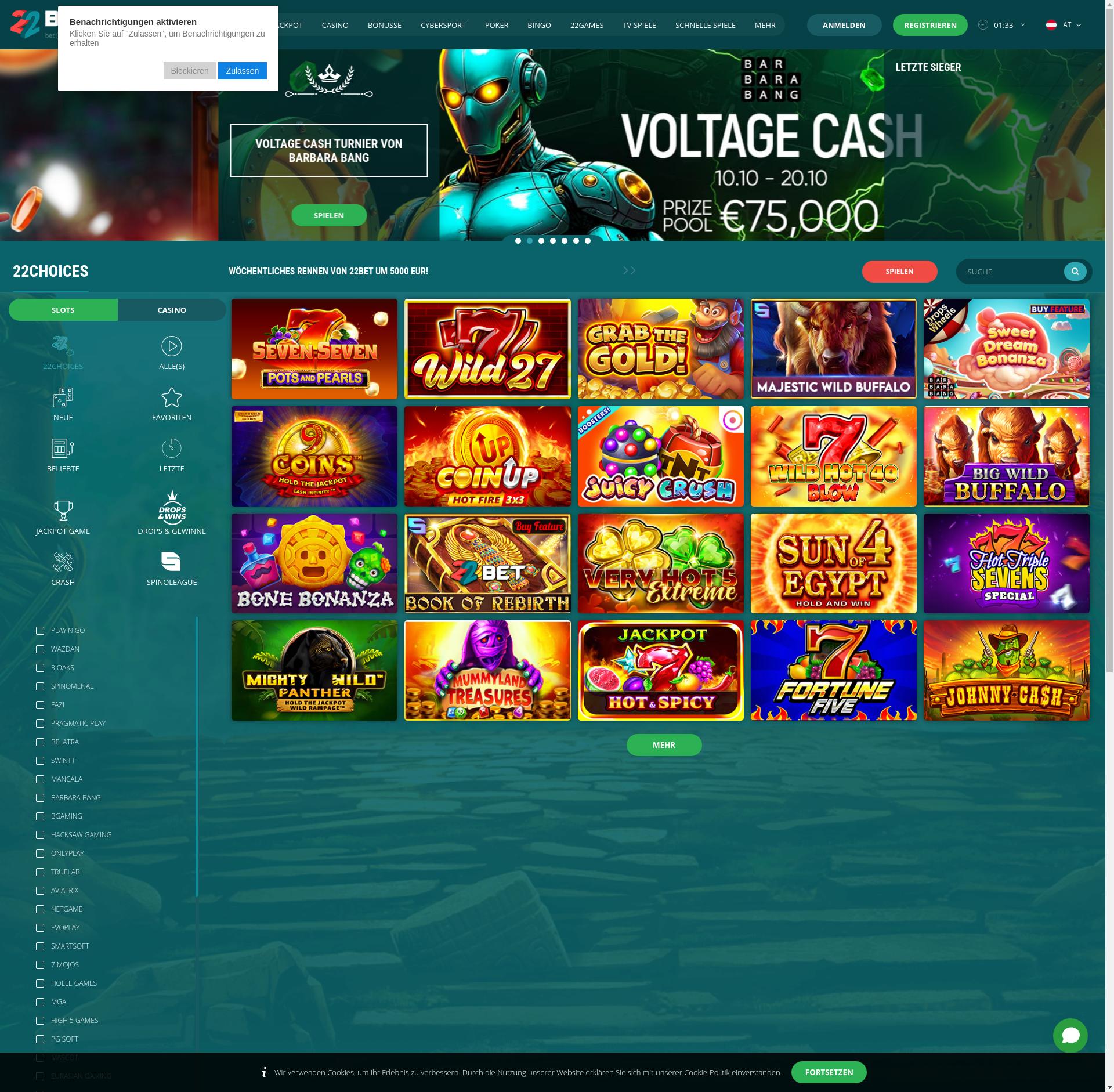 22 Bet Casino Review & Bonuses