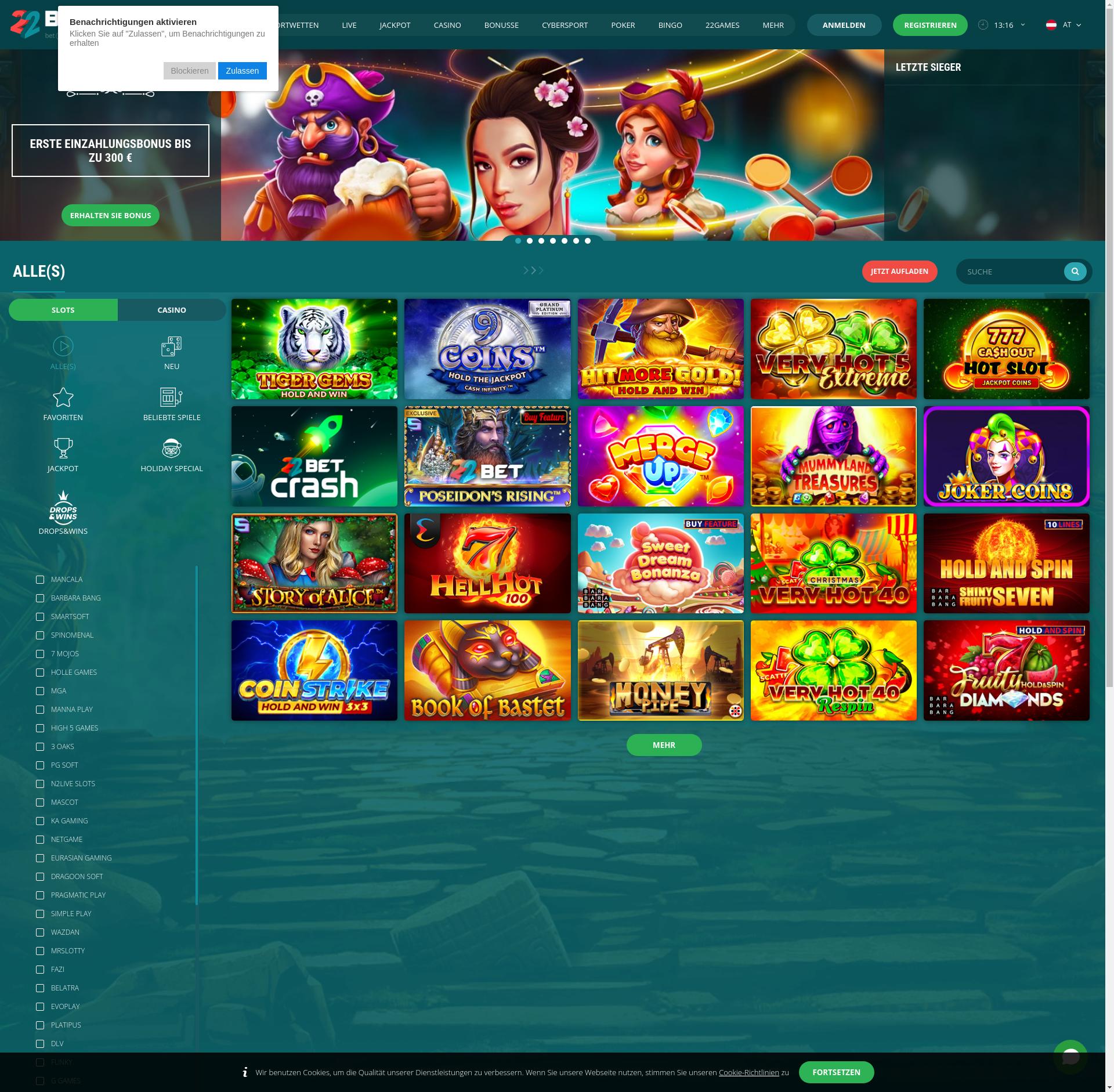 22 Bet Casino Review & Bonuses