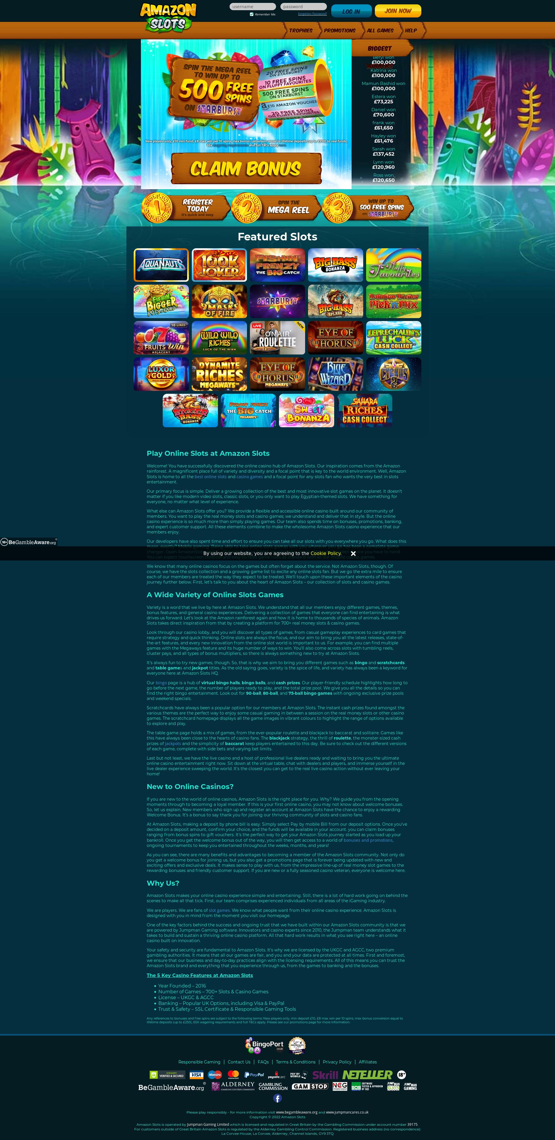 Amazon Slots Casino Review & Bonuses | October, 2022