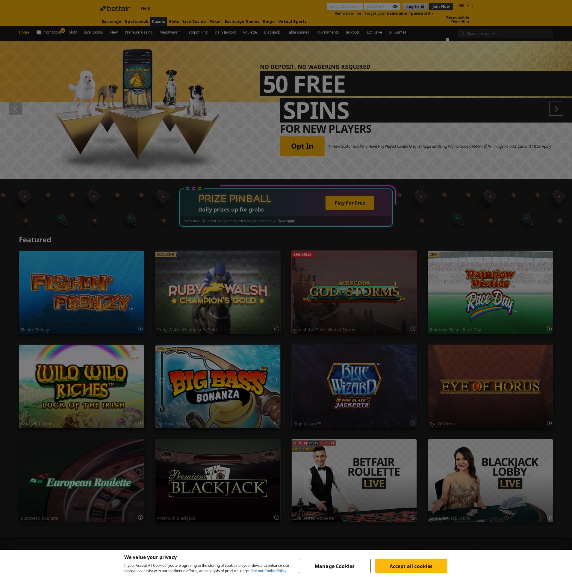 Betfair ᐈ Review Casino Bonuses