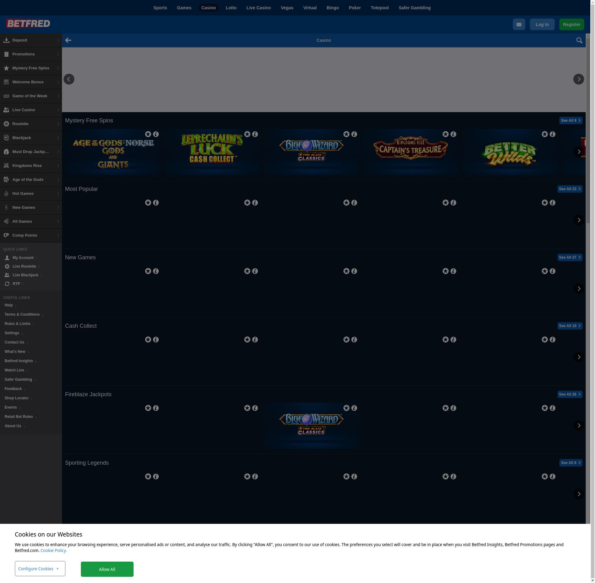 Betfred Casino Review & Bonuses