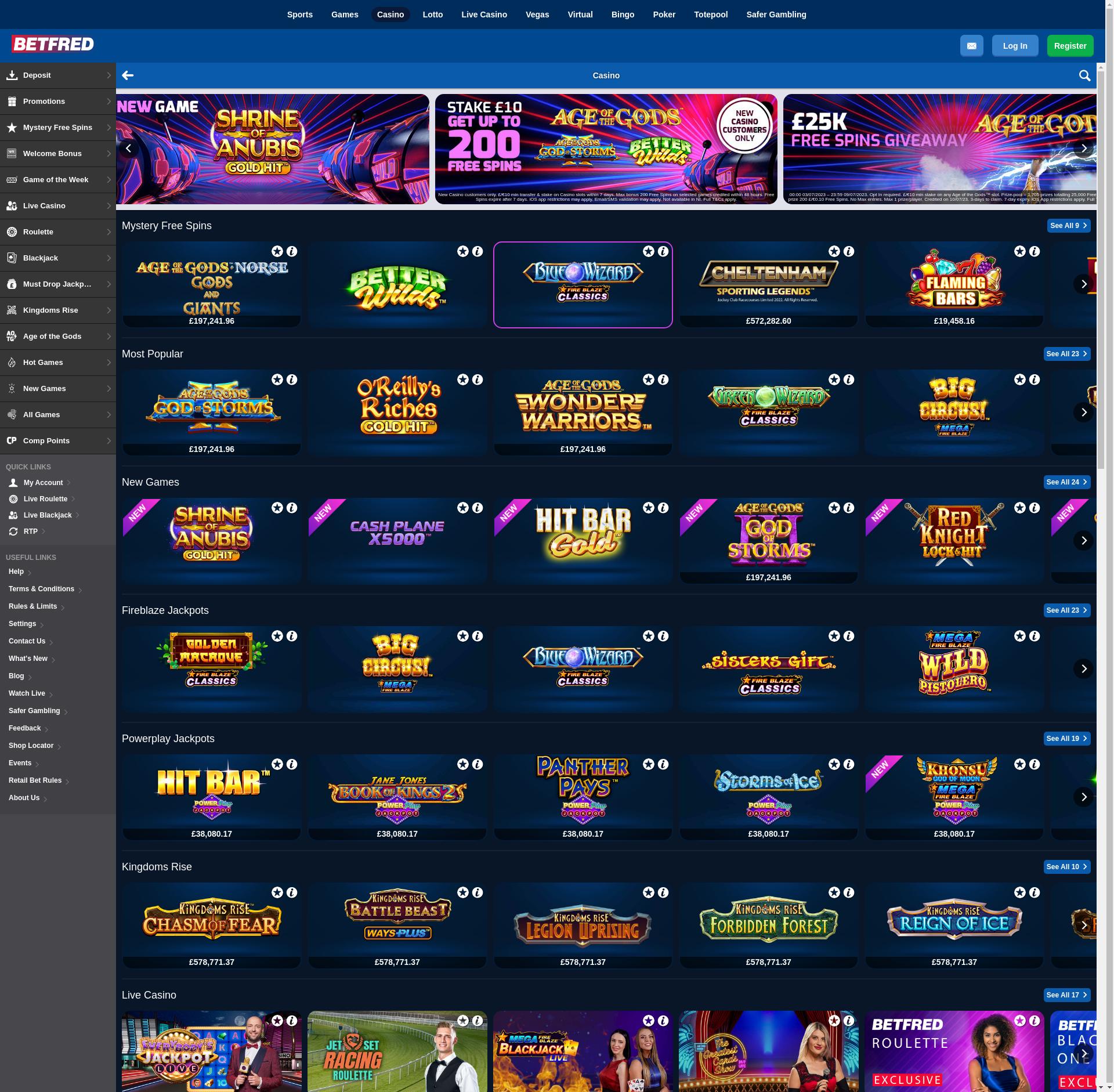 Betfred Casino Review & Bonuses | July, 2023