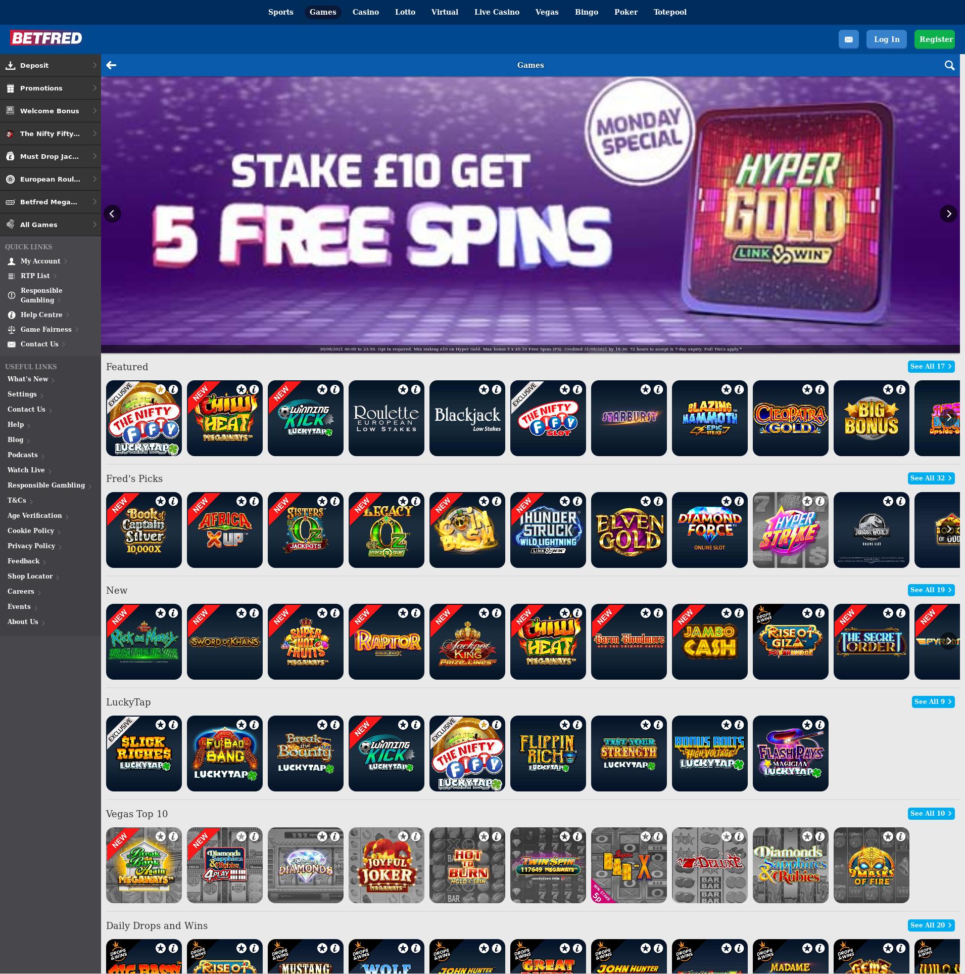 Betfred (Games) ᐈ Review Casino Bonuses