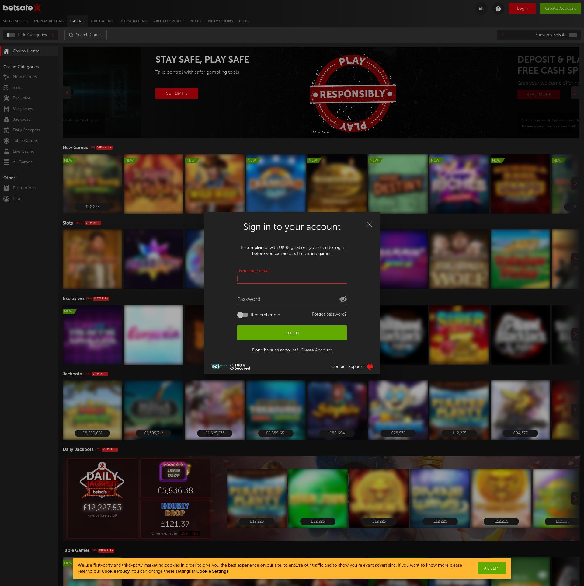 Betsafe ᐈ 100% up to £250 + 10BS