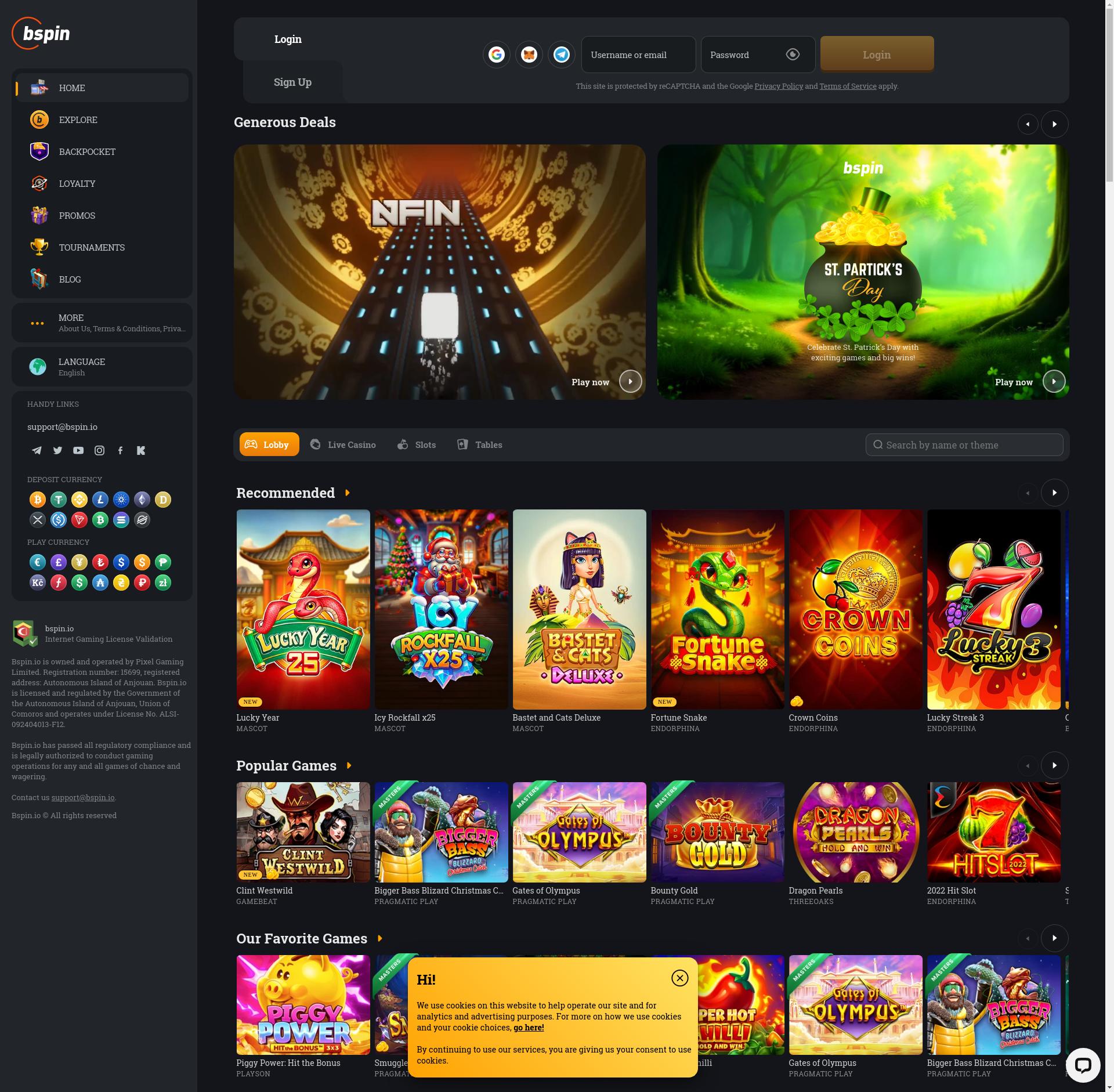 Bspin.io Casino Review & Bonuses