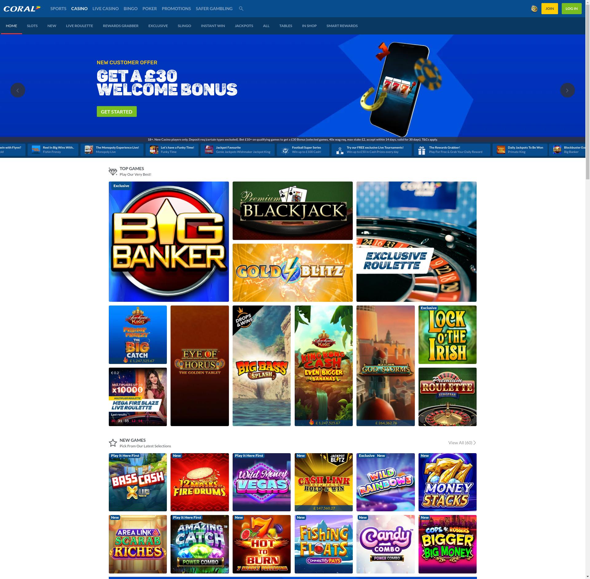 Coral (casino) Casino Review & Bonuses