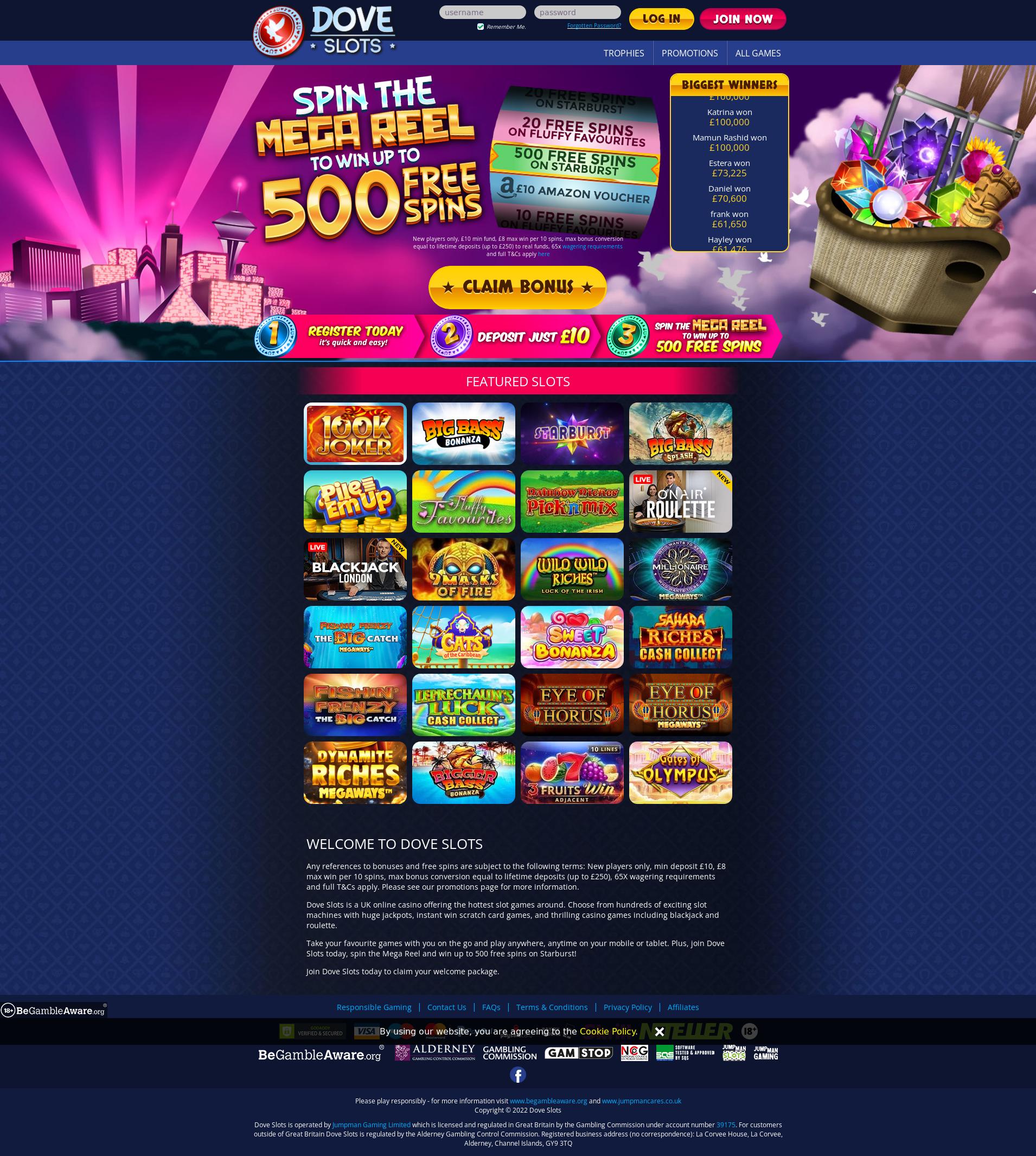 Dove Slots Casino Review & Bonuses | September, 2022