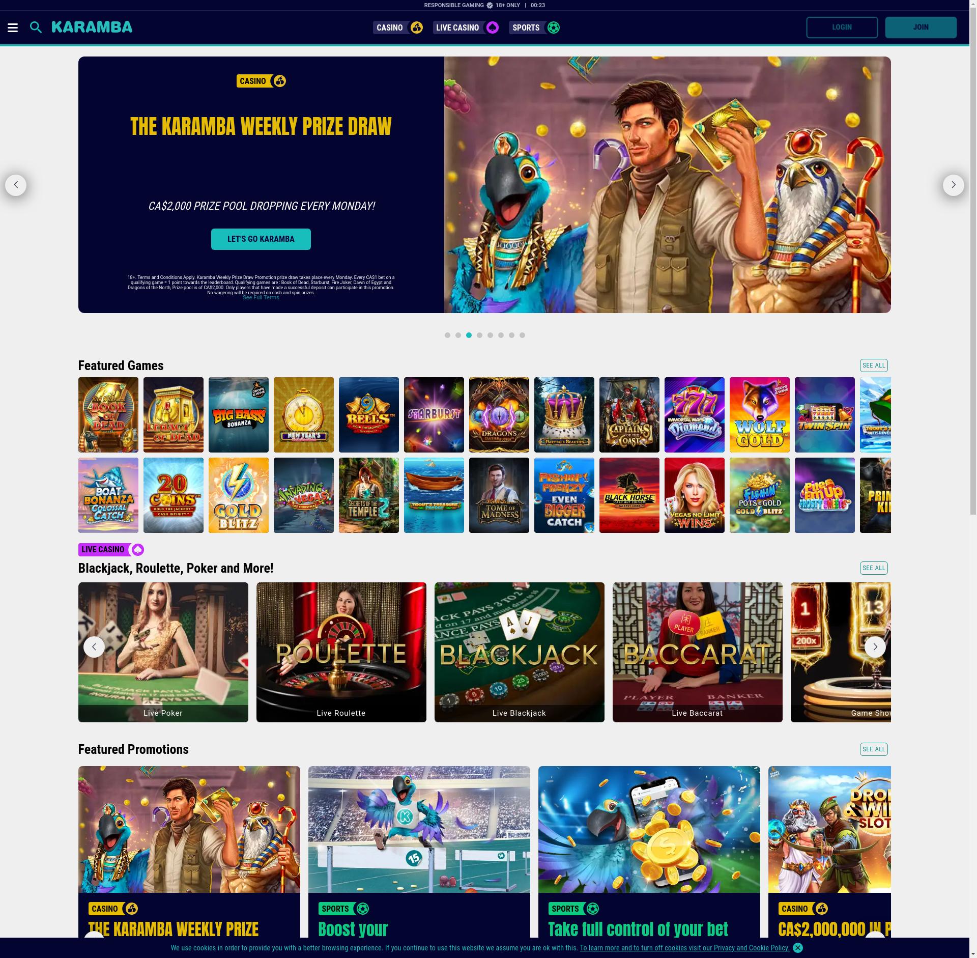 Karamba Casino Review & Bonuses