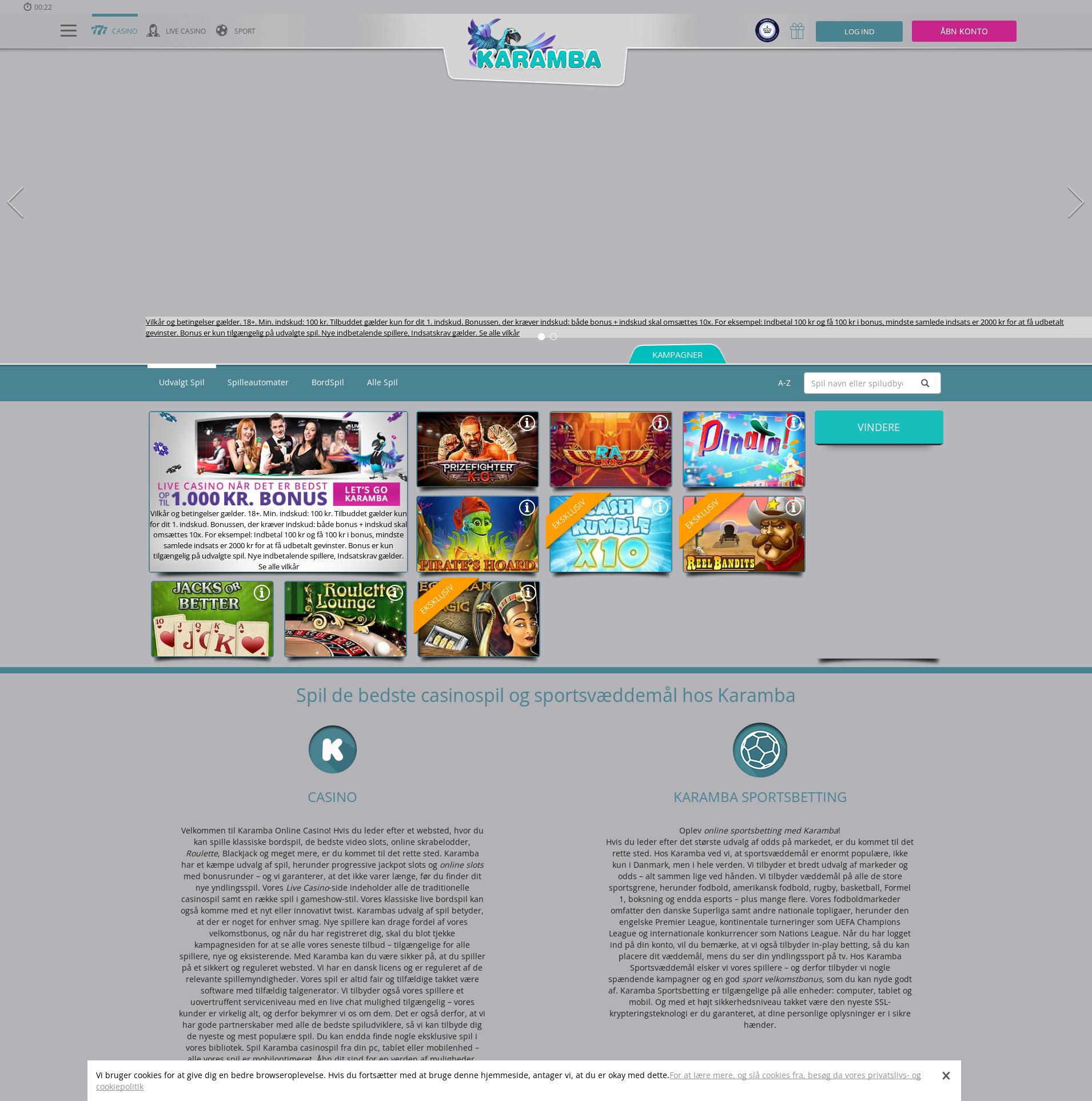 Karamba Casino Review & Bonuses | January, 2023