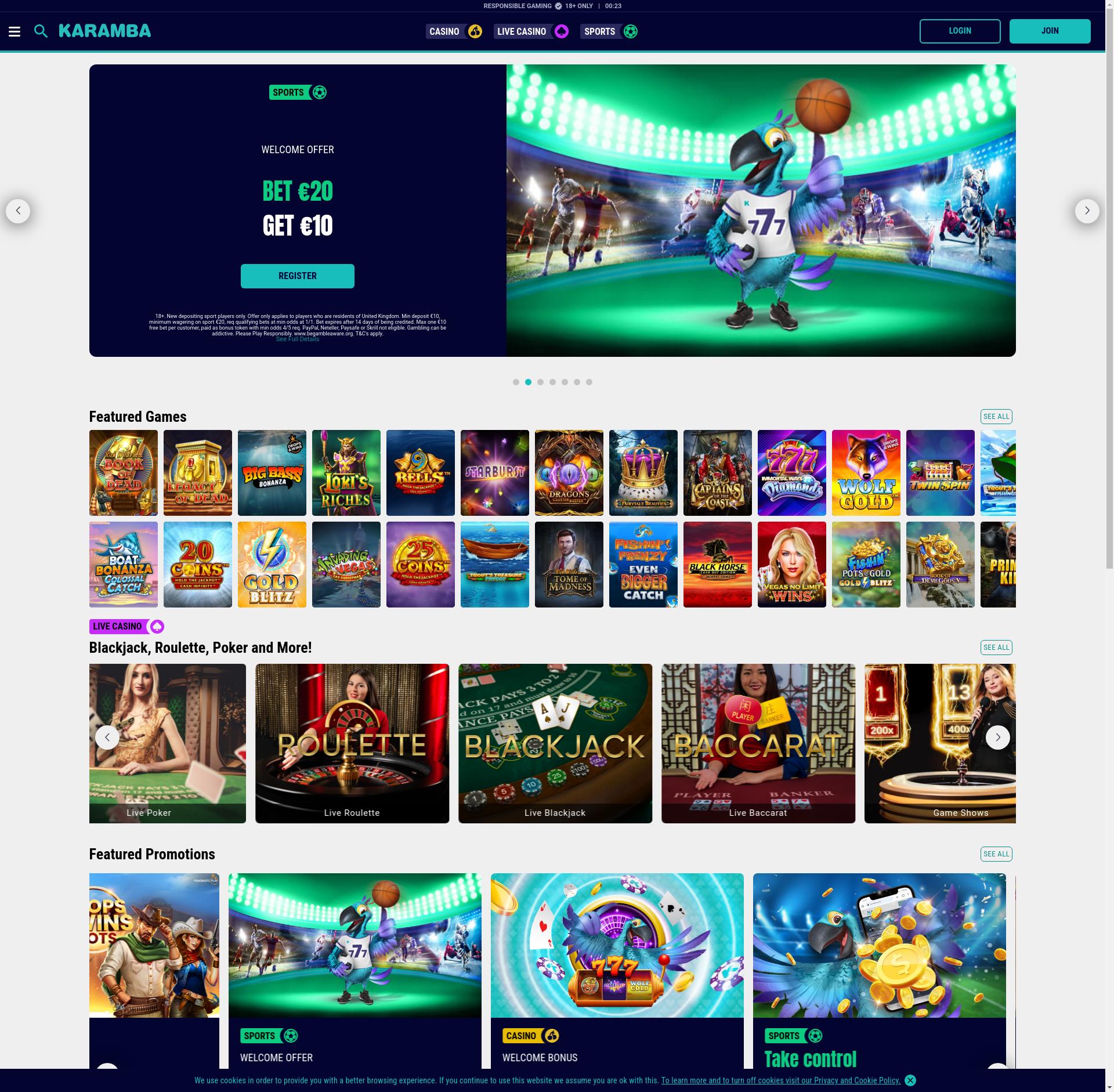 Karamba Casino Review & Bonuses