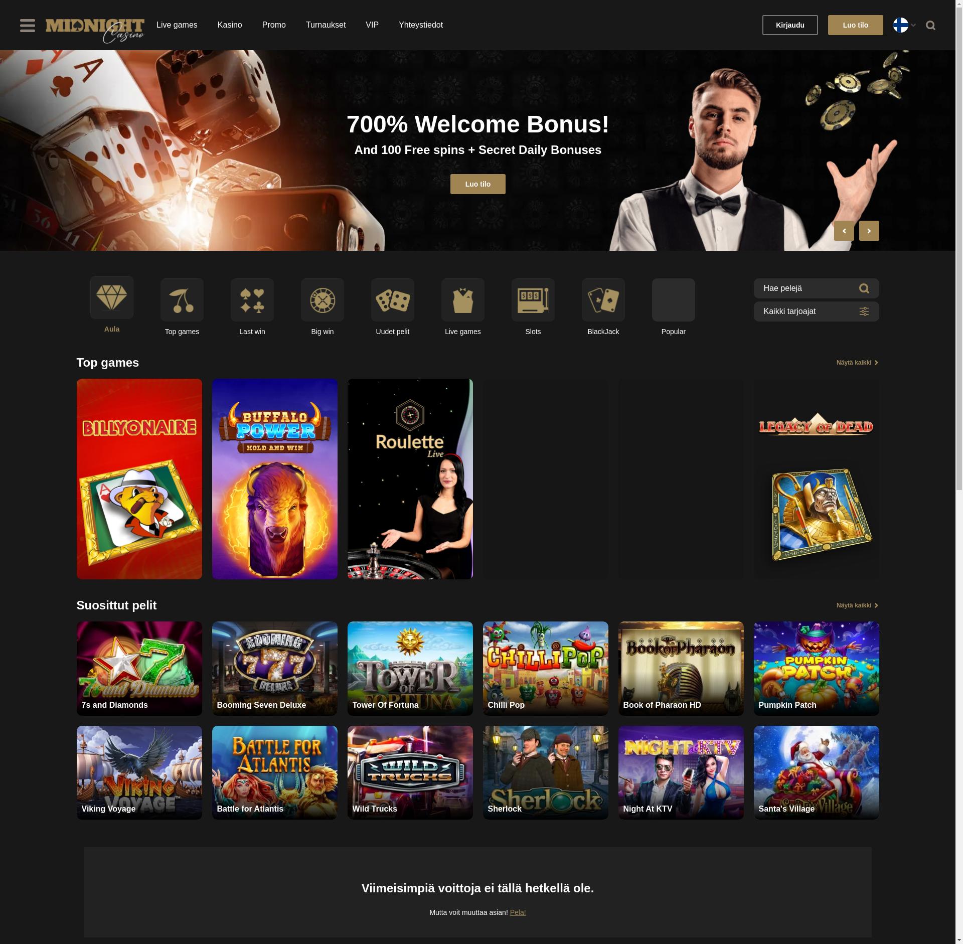 Midnight Casino Review & Bonuses | May, 2023