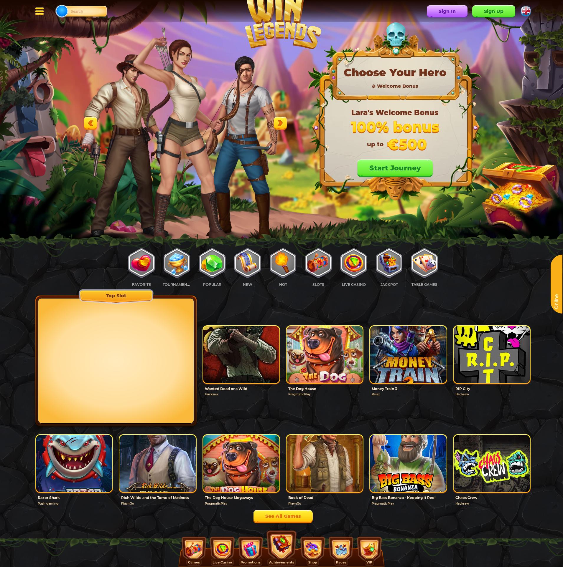 Win Legends Casino Review & Bonuses | February, 2023